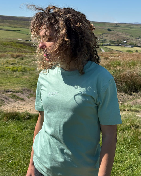 Proper Mint T-Shirt - Unisex Premium Embroidered Organic Cotton - 3 Co ...