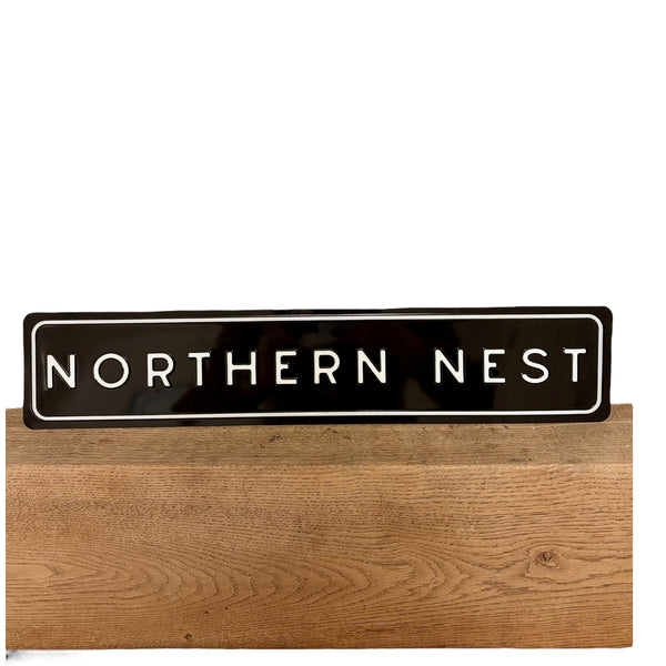 Northern Nest (Northerner) Metal Embossed Sign - LighthouseLane