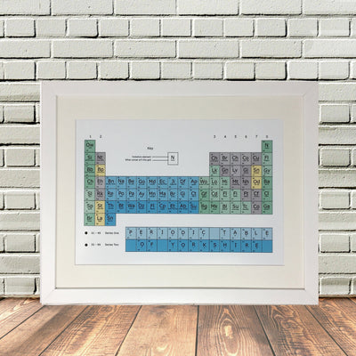 Yorkshire Periodic Table Funny Sayings Print by Lighthouse Lane ...